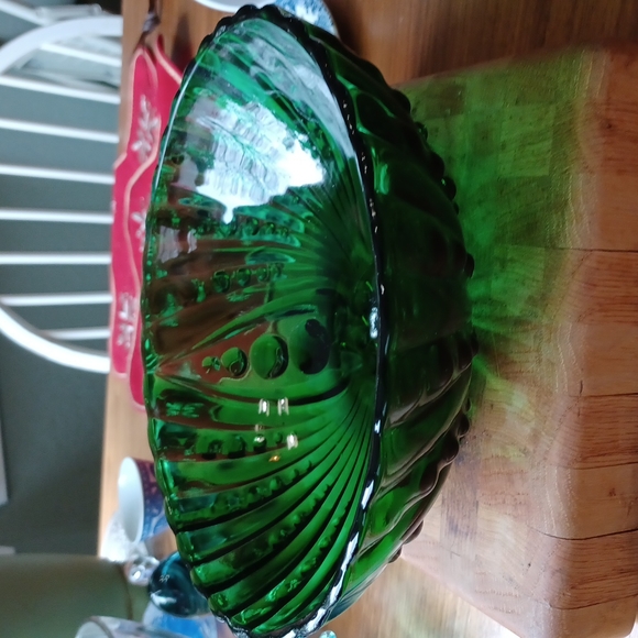 Anchor Hocking | Dining | Anchor Hocking Burple Pattern Emerald Green ...